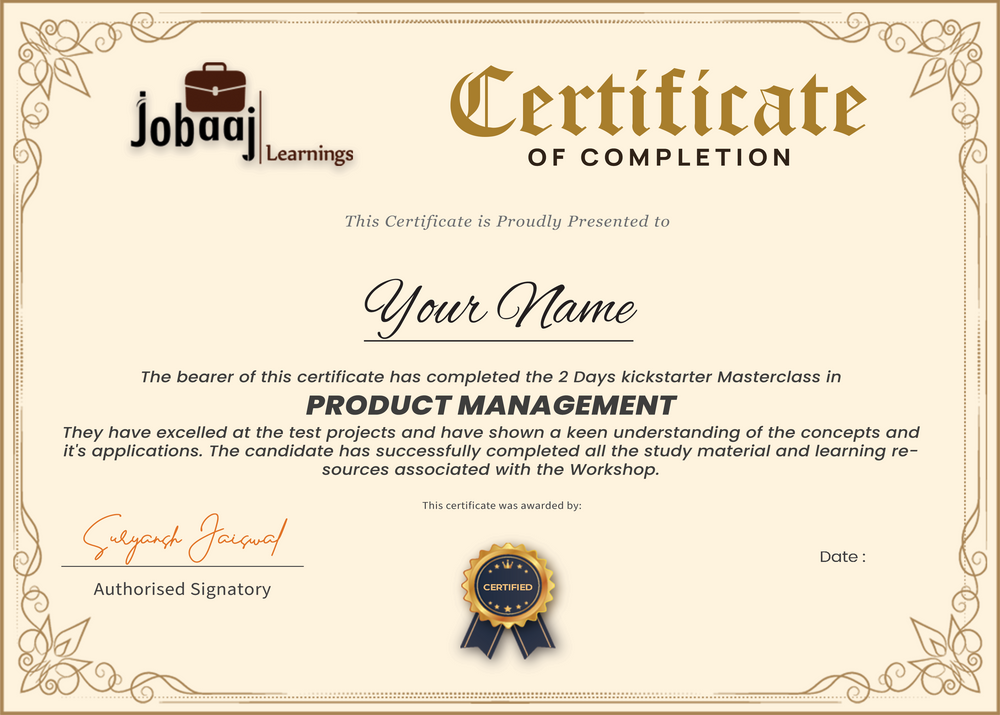 Be career ready with 2 days free Product management workshop